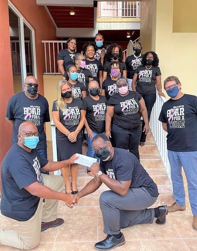 DOJ Employees Raise $350 for Ribbons for a Cure | St. Croix Source