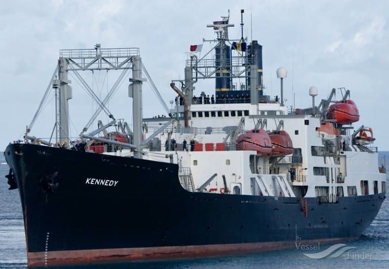 TS Kennedy to Berth at WICO Dock; USVI Alum Guides Ship to Dock | St ...