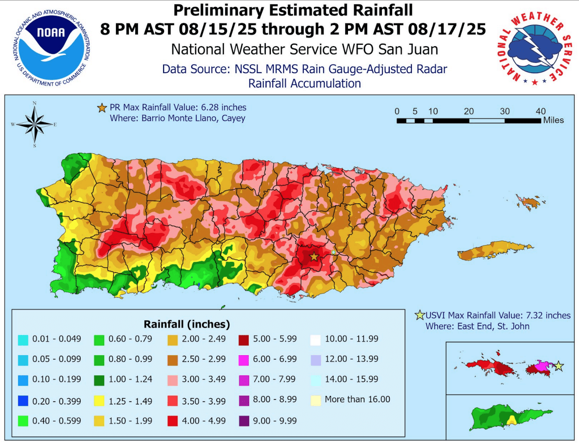 Hurricane Erin Pulls Away From USVI, Puerto Rico After Lashing Islands ...